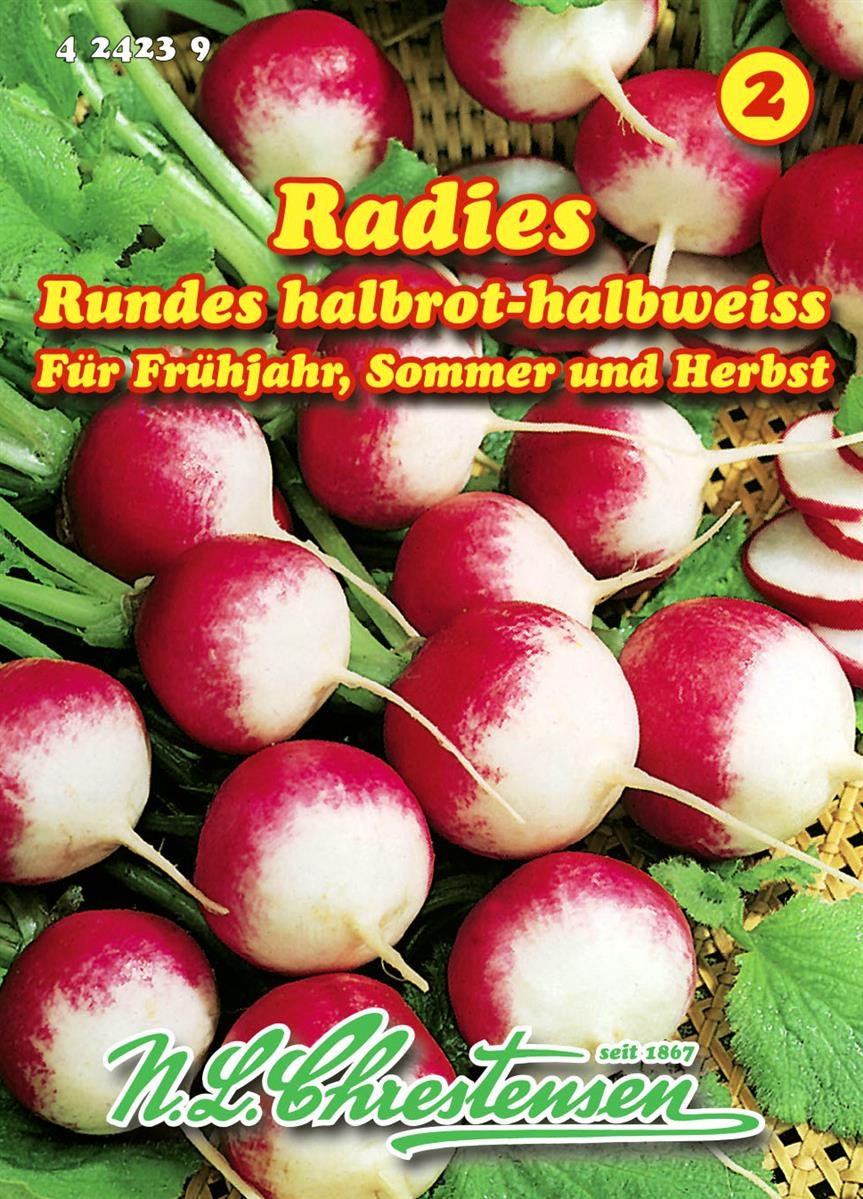 Radies Rundes halbrot & halbweiß, 1,50